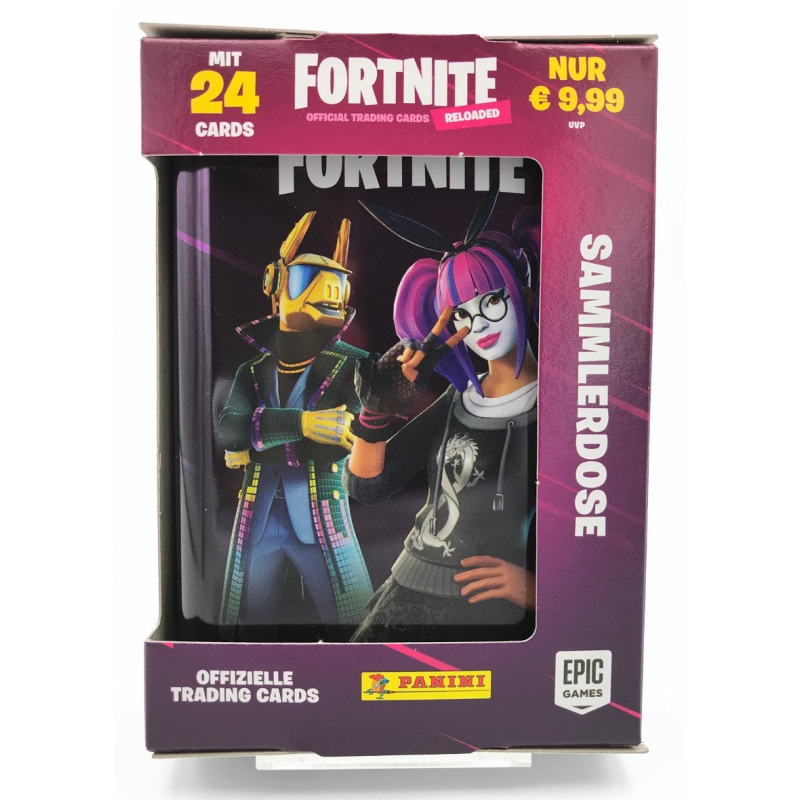 Fortnite Reloaded Trading Cards - Pocket Tin Box mit 3 Packs, 9,95