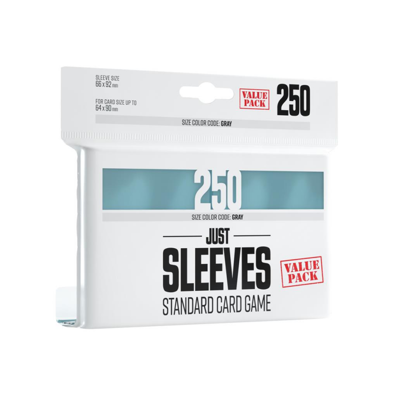 Just Sleeves - Value Pack Clear (250 Sleeves), 6,99
